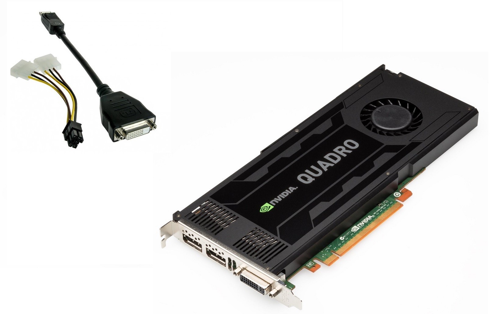 3GB HP nVIDIA Quadro K4000 GDDR5 PCI Express 2.0 x16 2x Displayports DVI Graphic Card C2J94AA